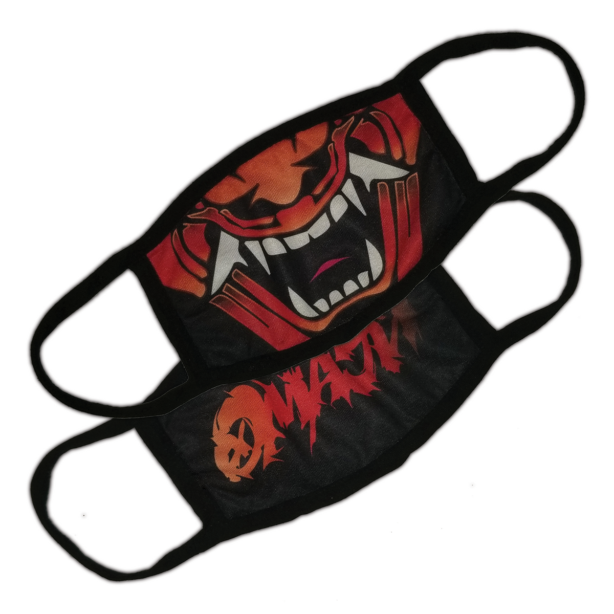 Aggression: Red Face Mask - Black – OMAJU
